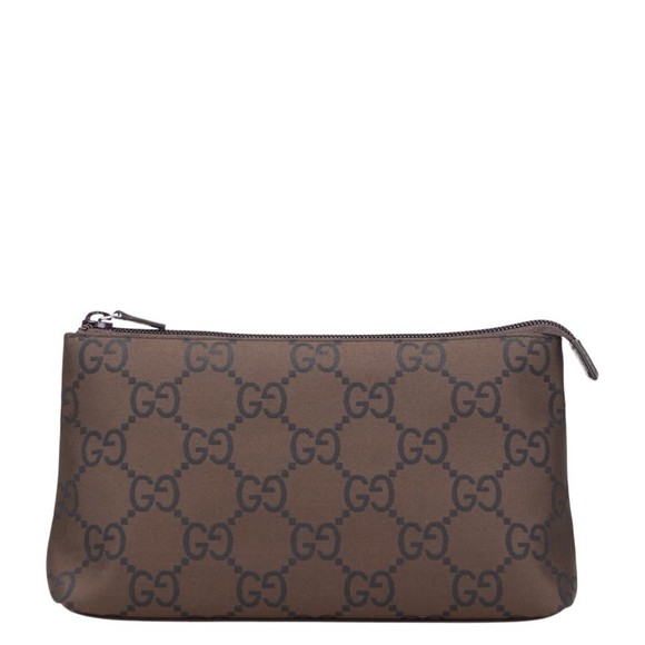 Gucci | Bags | Gucci Gg Pouch Brown Black | Poshmark